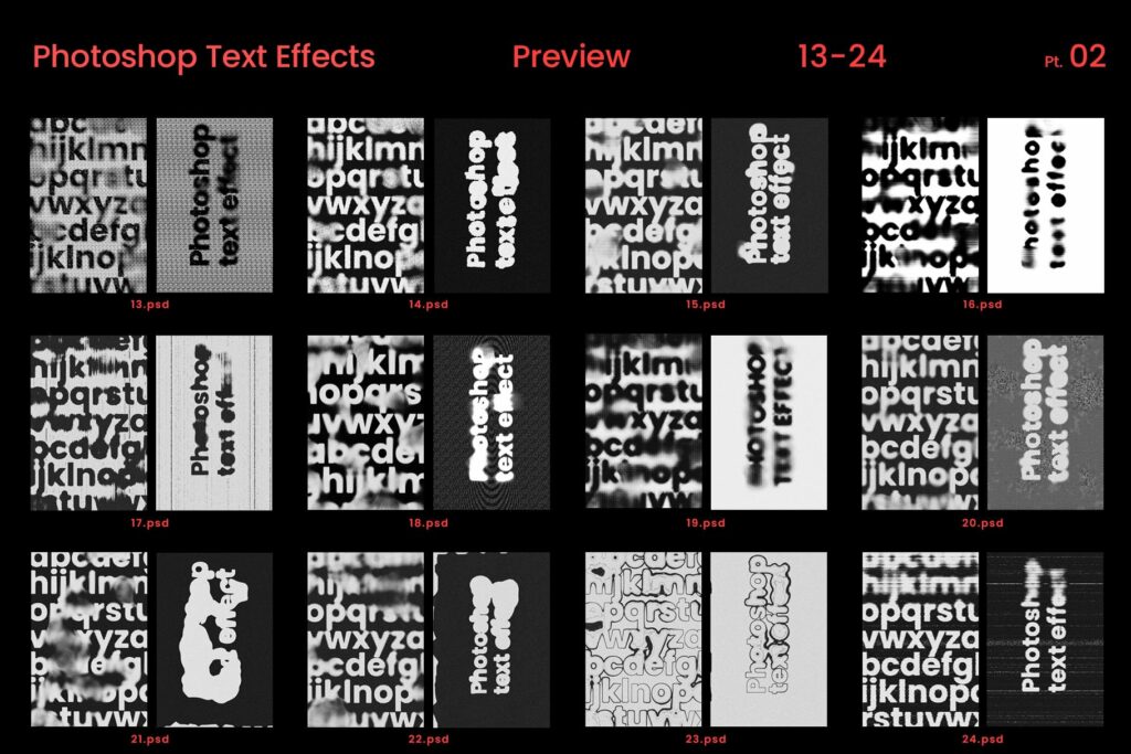 40 x Photoshop Text Effects – MasterBundles