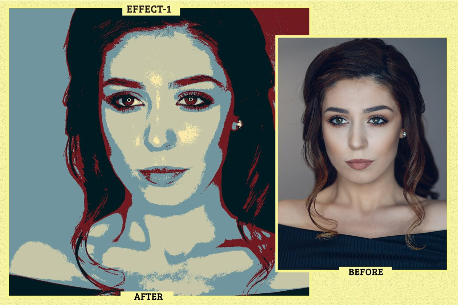 6 Posterize Effect Photoshop Action – MasterBundles