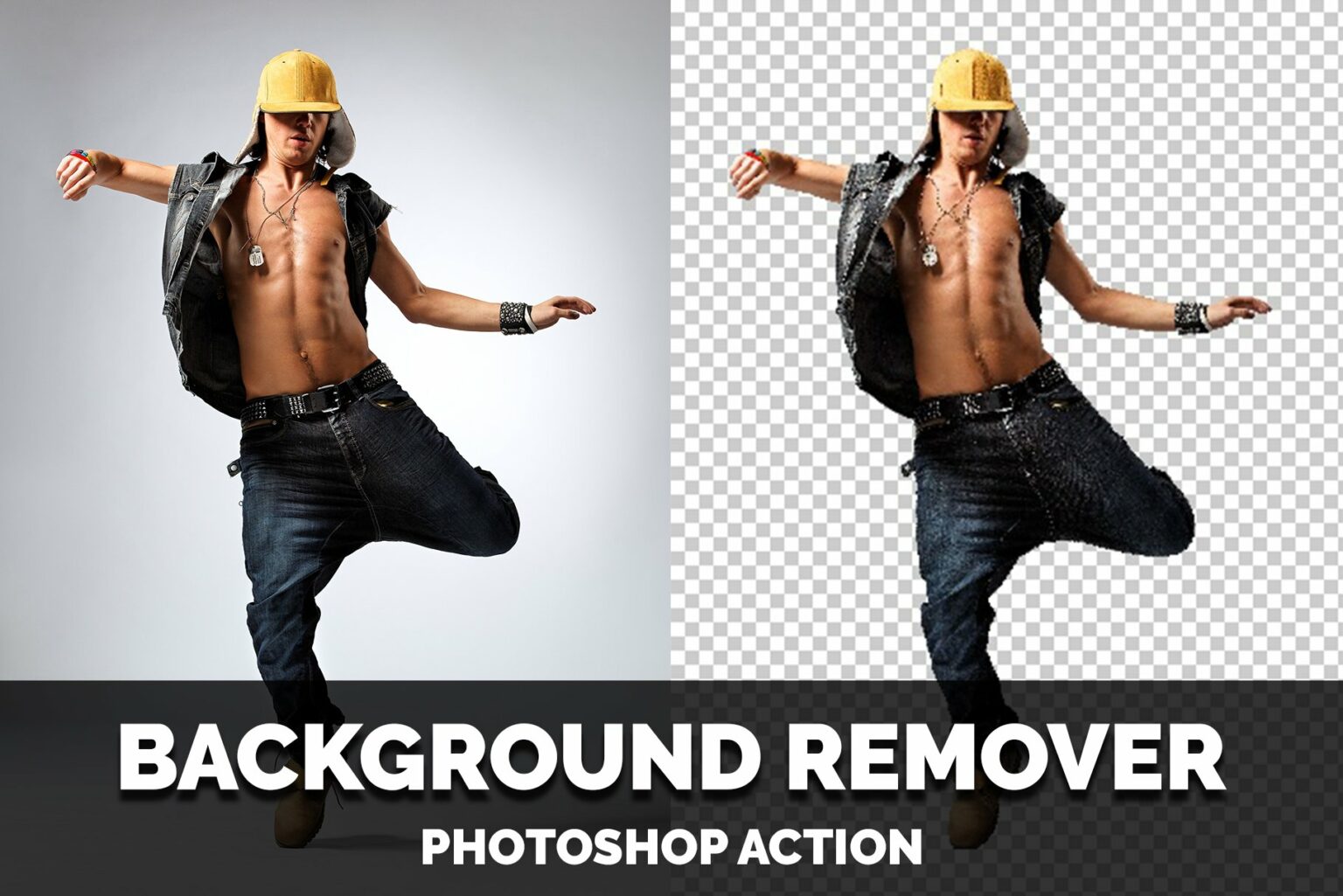 Background Remover Photoshop Action – MasterBundles