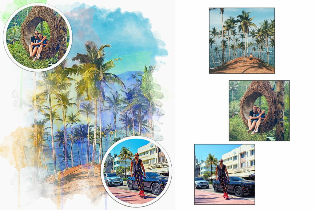 Watercolor Photo Frame Template – MasterBundles