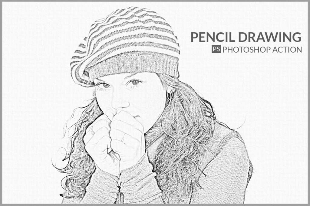 Realistic Pencil Drawing Action – MasterBundles