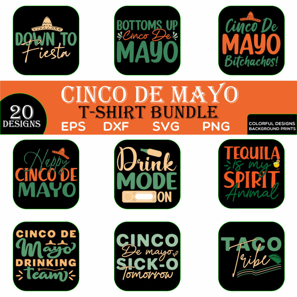 Cinco de mayo t-shirt Bundle - MasterBundles