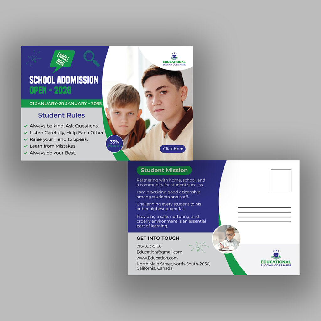 Postcard Design Template - MasterBundles