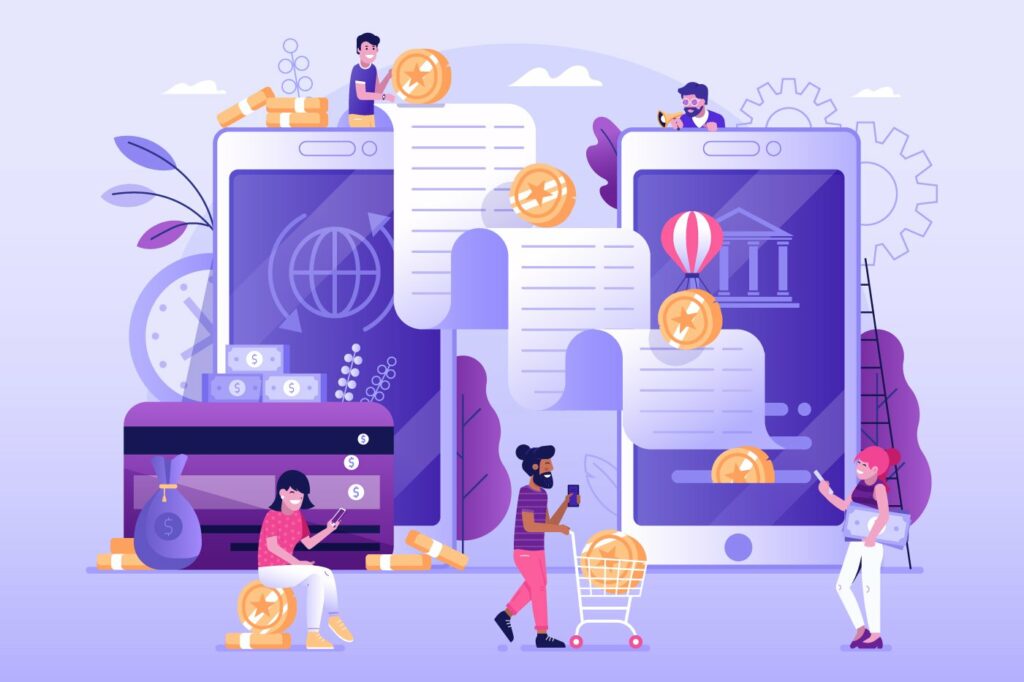 Online Banking Web Illustrations – MasterBundles