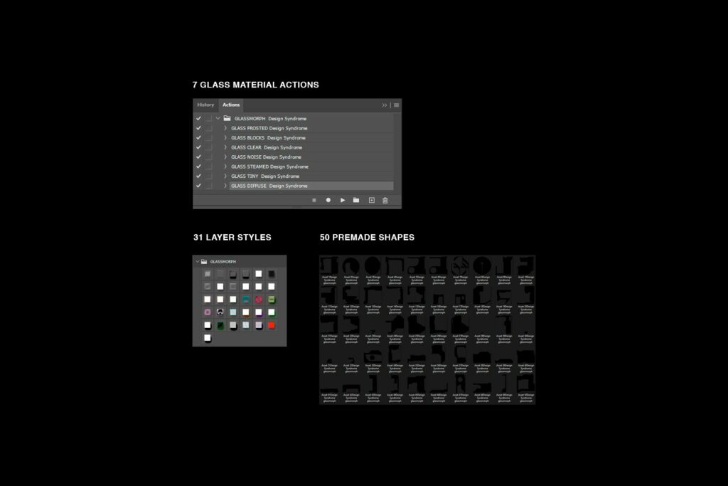 GlassMorph Action Pack – MasterBundles