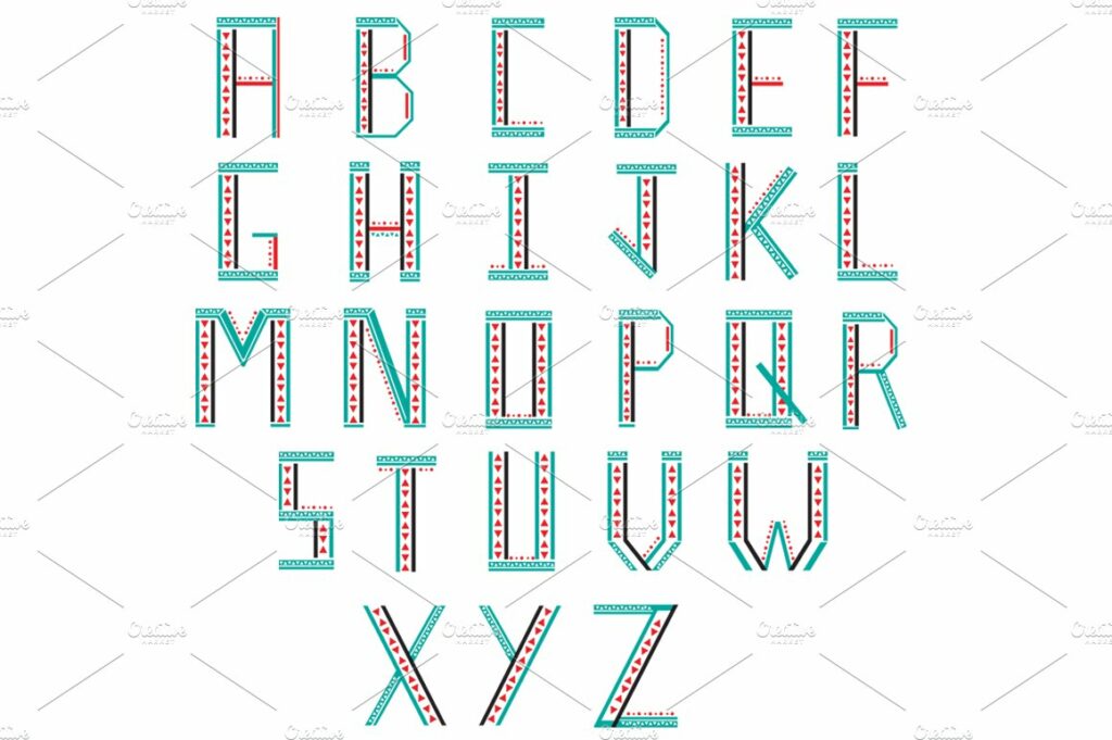 TRIBAL Vector Font – MasterBundles