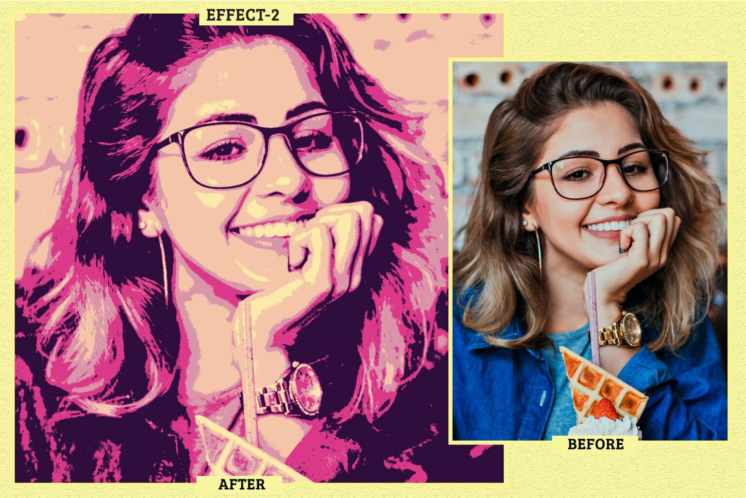 6 Posterize Effect Photoshop Action – MasterBundles