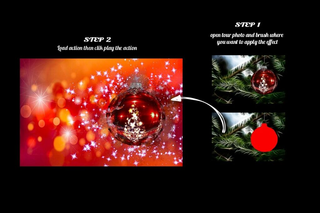 Happy Christmas Photoshop Action – MasterBundles