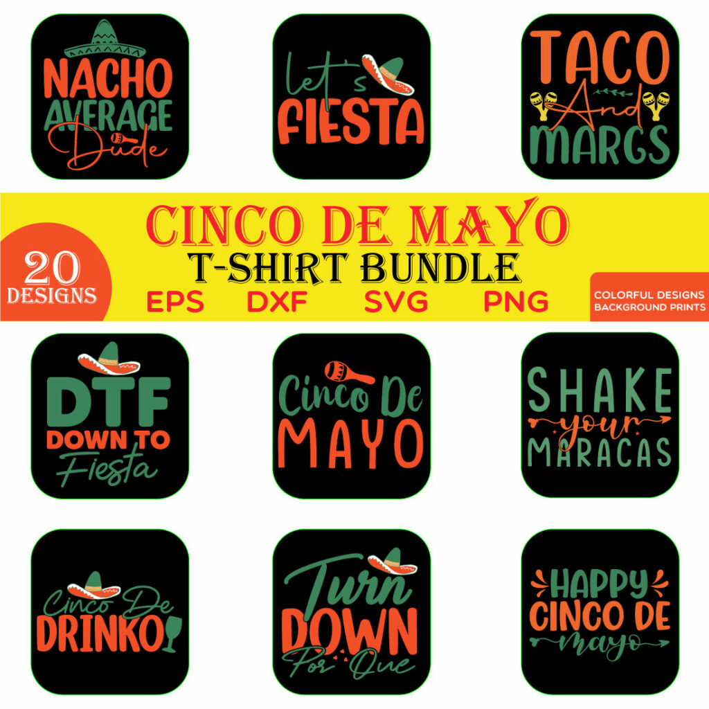Cinco de mayo t-shirt Bundle - MasterBundles