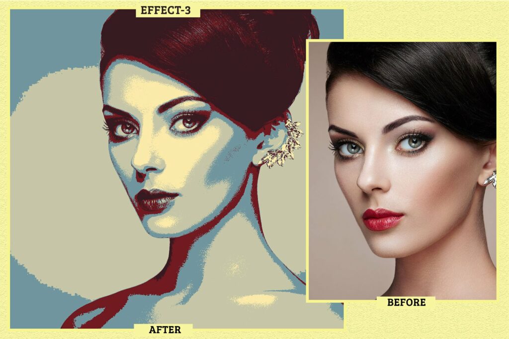 6 Posterize Effect Photoshop Action – MasterBundles