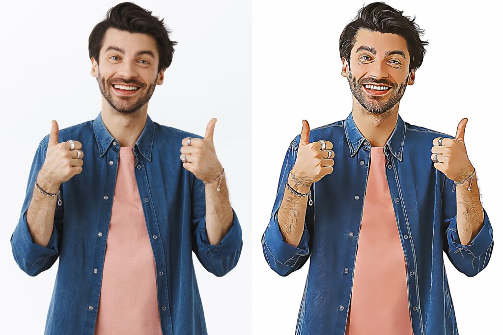 Cartoonize Photoshop Action – MasterBundles