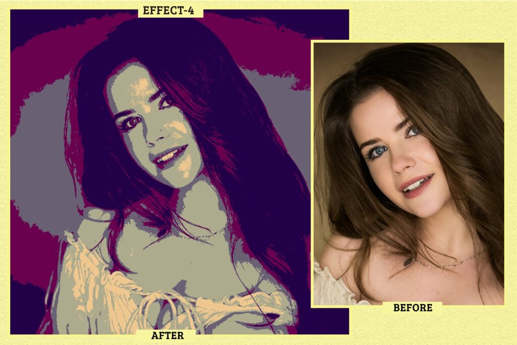 6 Posterize Effect Photoshop Action – MasterBundles