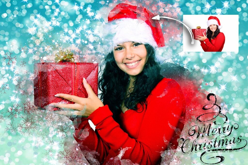Happy Christmas Photoshop Action – MasterBundles