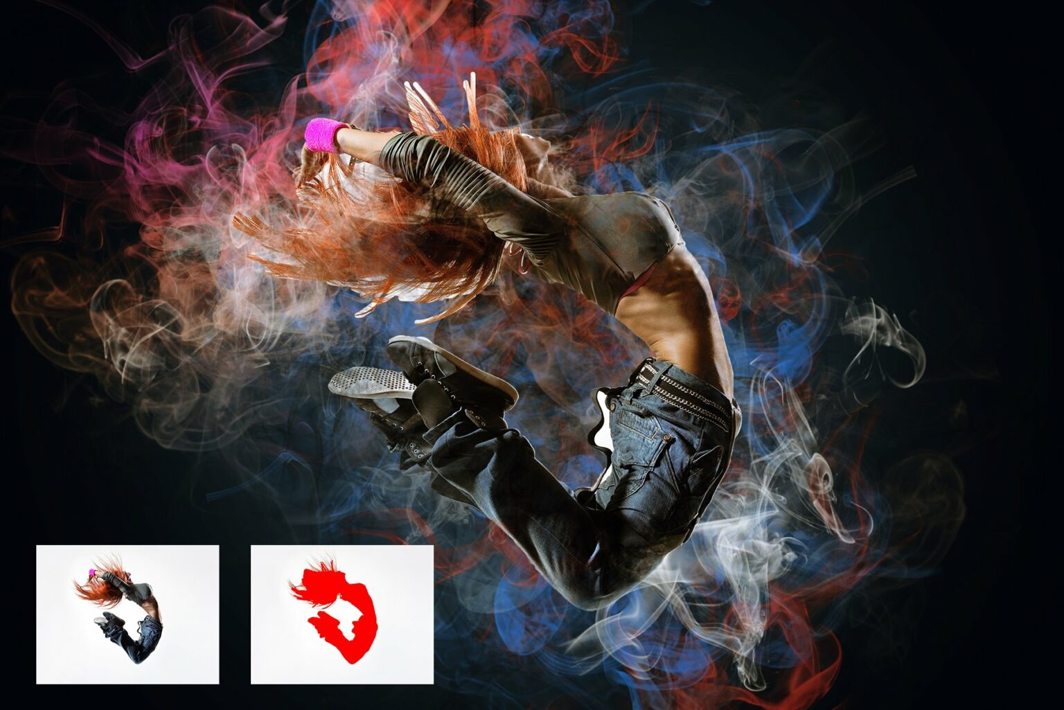 Color Smoke Photoshop Action – MasterBundles