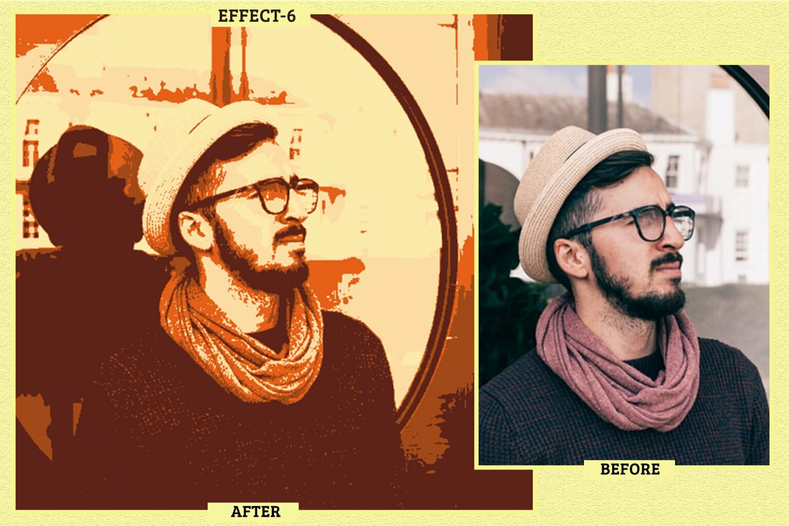 6 Posterize Effect Photoshop Action – MasterBundles