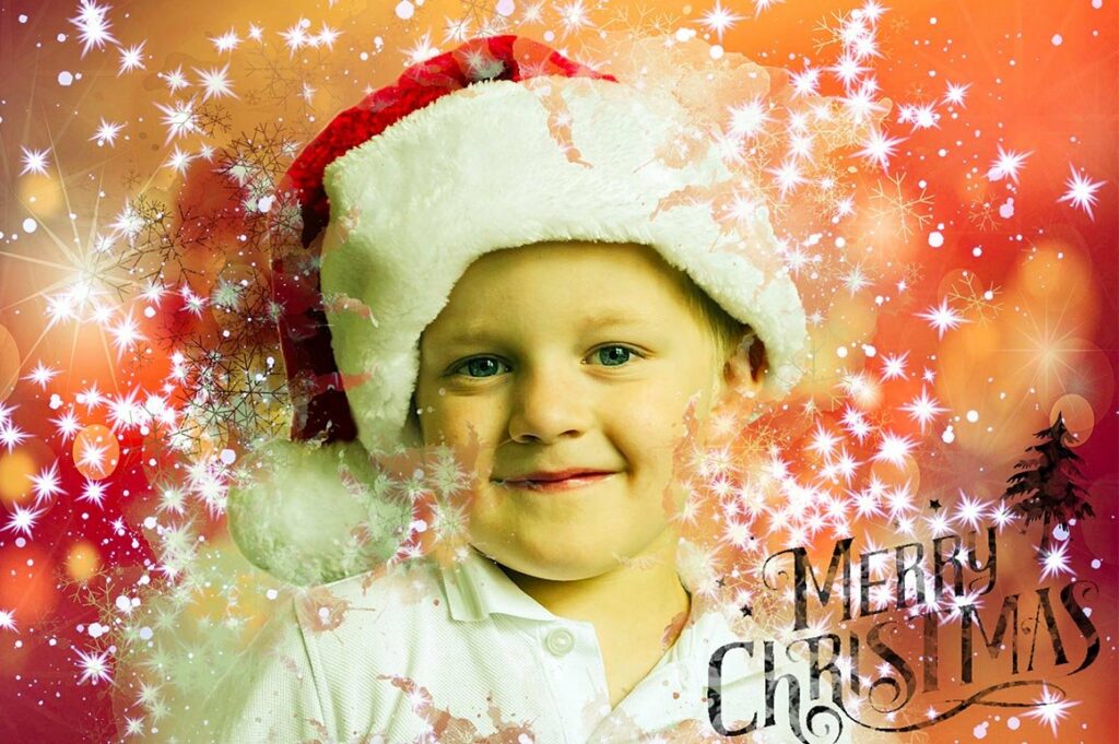 Happy Christmas Photoshop Action – MasterBundles