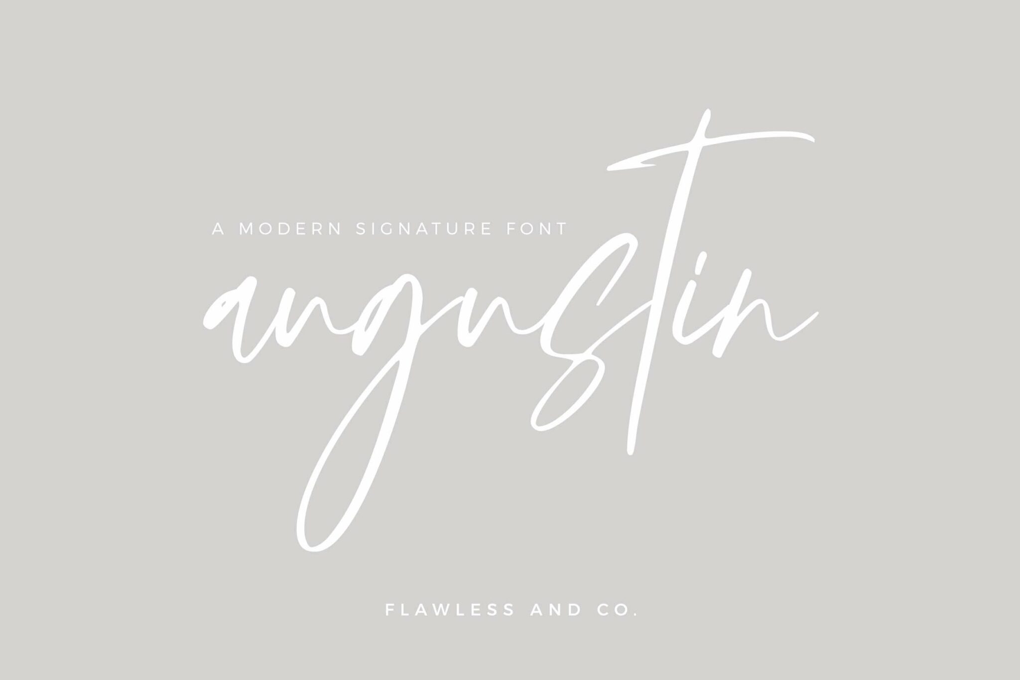 Augustin - Modern Signature Font – MasterBundles