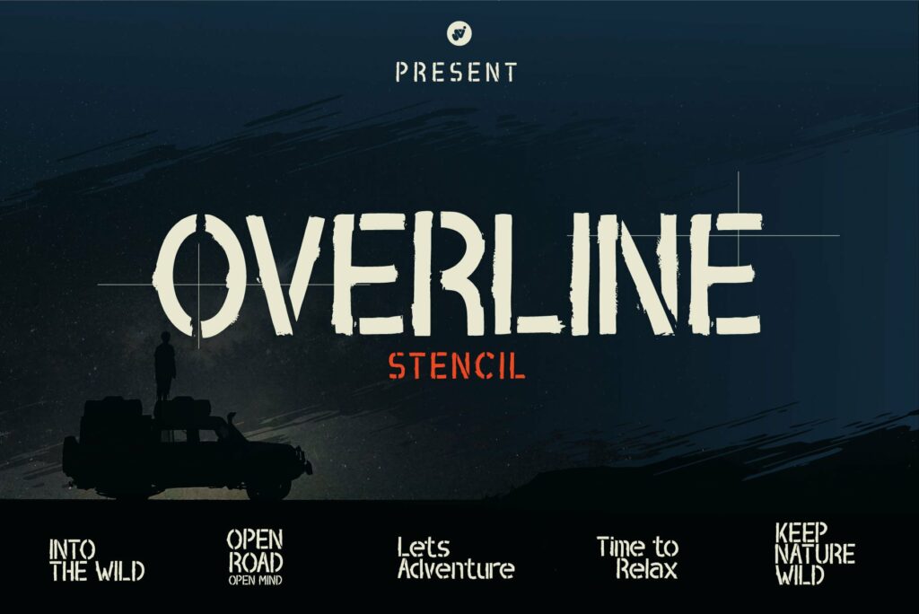 OVERLINE STENCIL – MasterBundles
