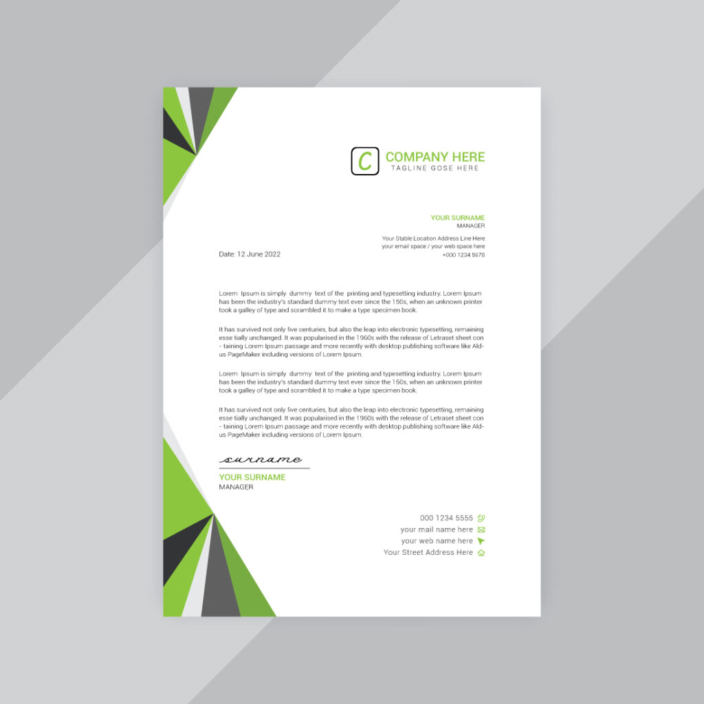 10 Elegant Letterhead Design Bundle Template - MasterBundles