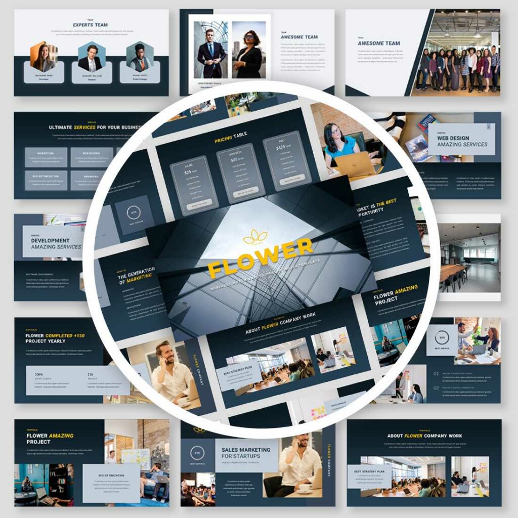 Flower - Business Multipurpose Google Slides Presentation Template ...