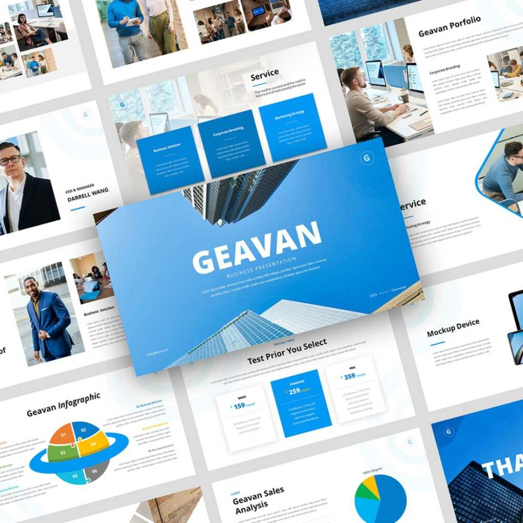 Geavan - Business Presentation Google Slides Template - MasterBundles