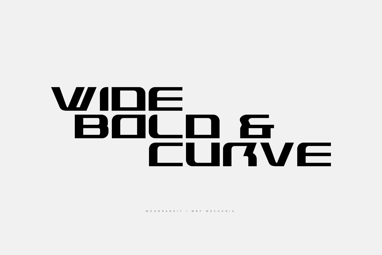 MBF Mechania - futuristic bold font – MasterBundles
