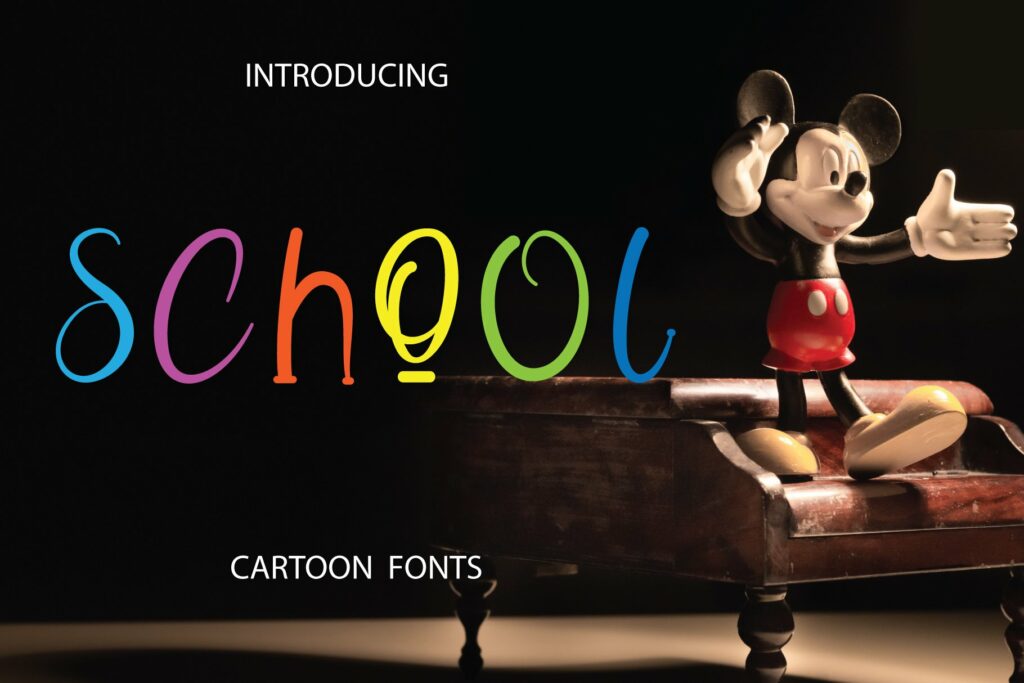 School Cartoon Bold Fonts – MasterBundles