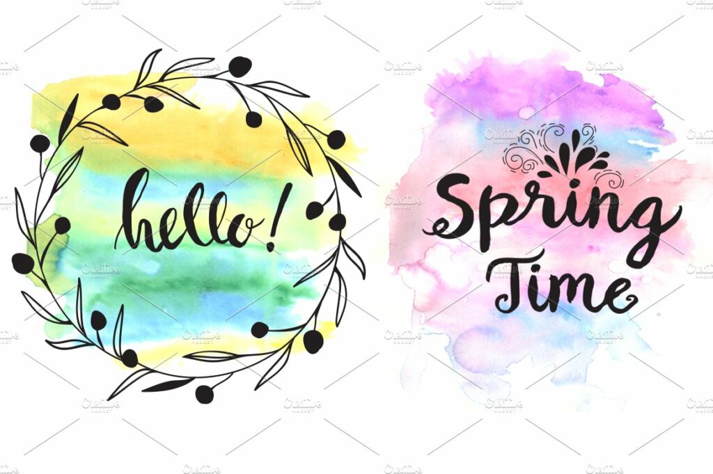 Watercolor Splotches Clipart Set – MasterBundles