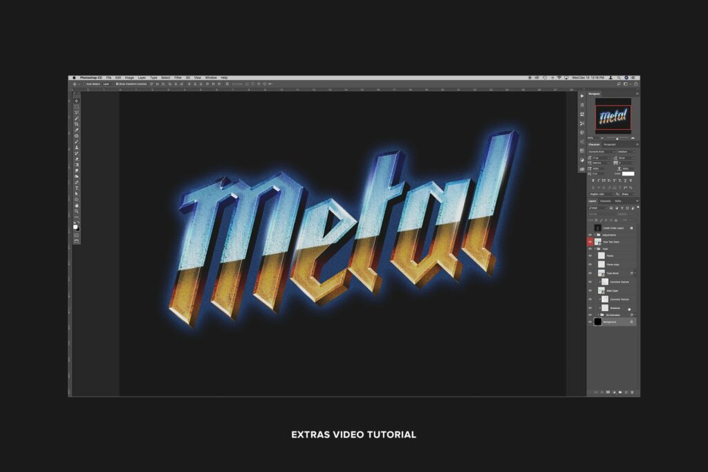 80's Metal Photoshop Text Effect – MasterBundles