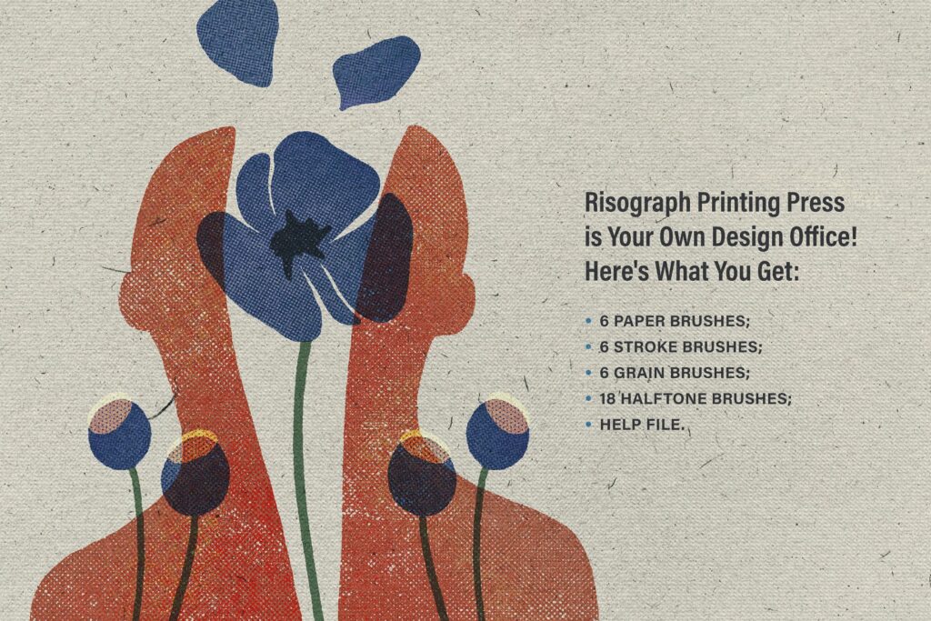 Printing Press Photoshop Brushes – MasterBundles