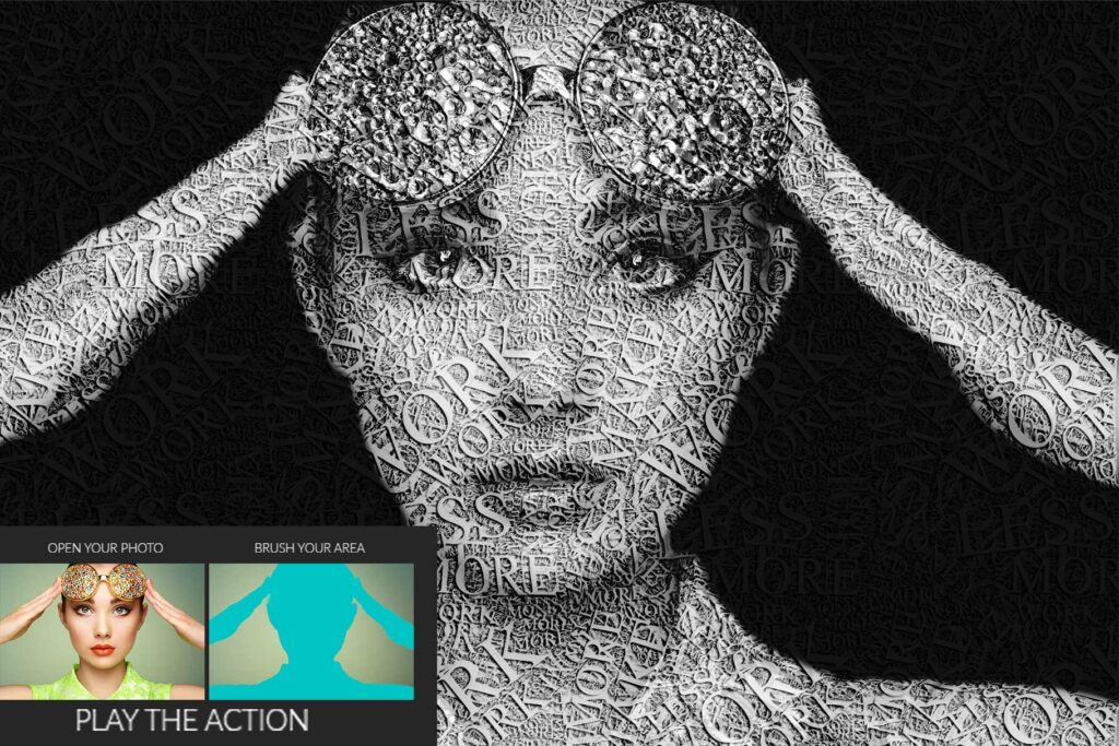 Motivational Typography Photoshop Ac – MasterBundles