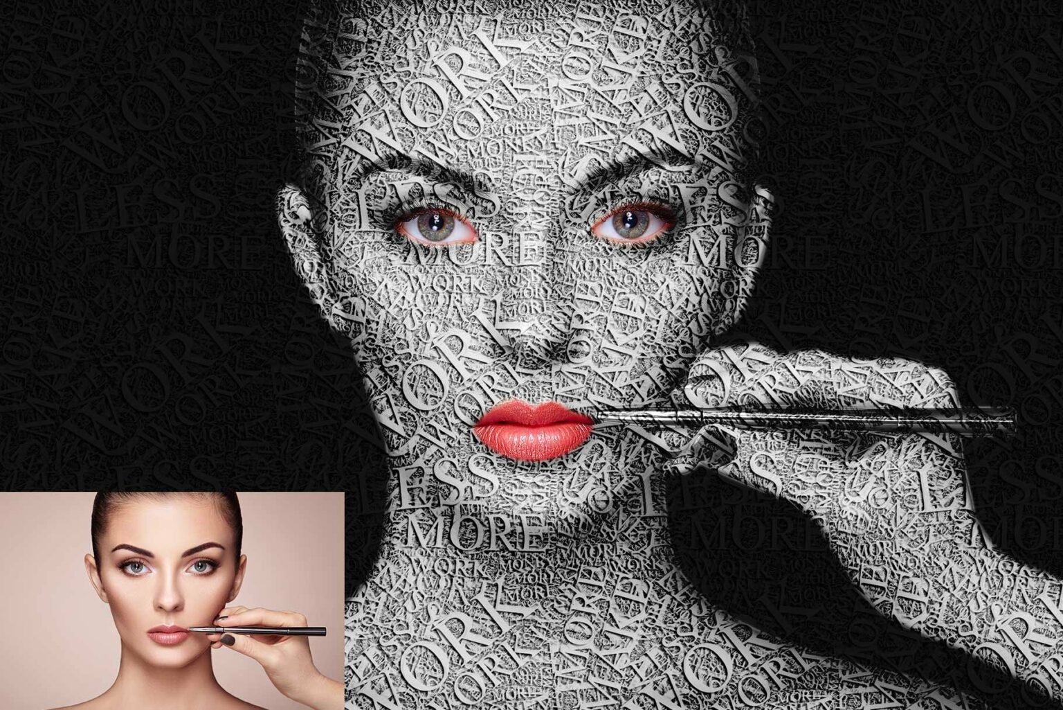 Motivational Typography Photoshop Ac – MasterBundles