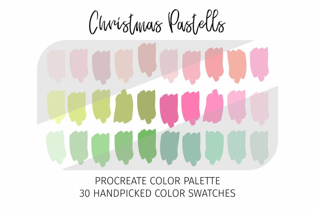 Procreate Christmas Color Palettes – MasterBundles