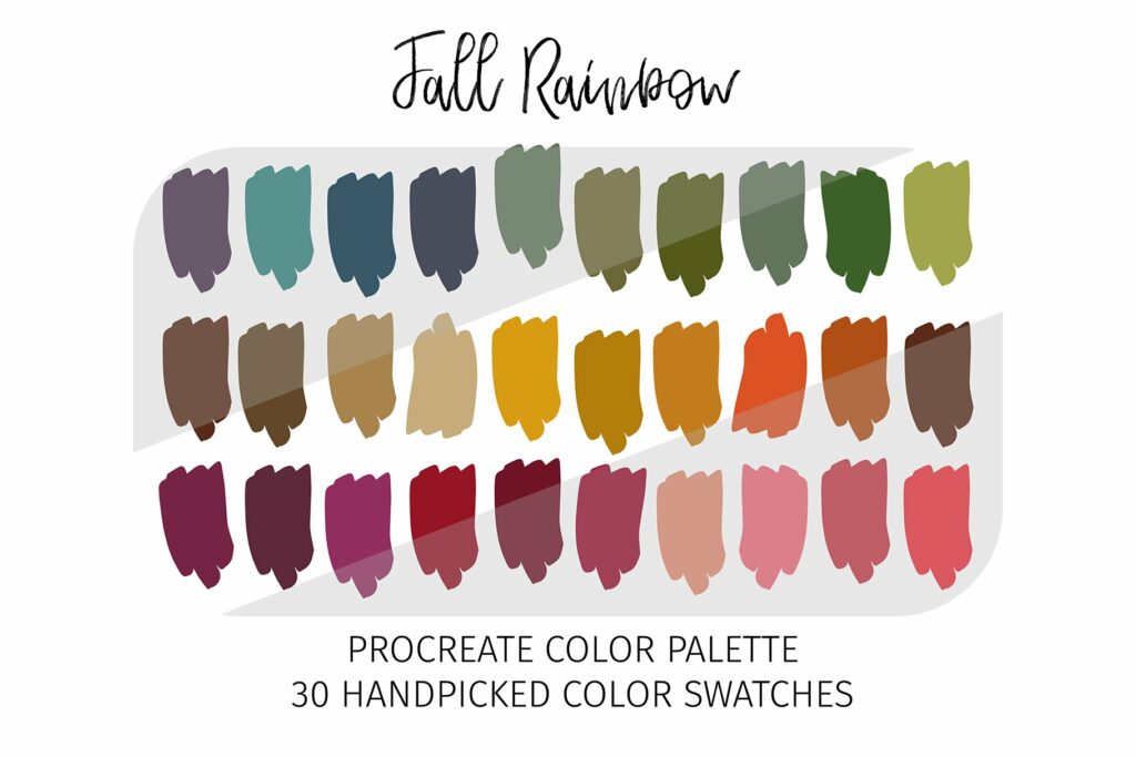Procreate Fall Color Palette Bundle Masterbundles