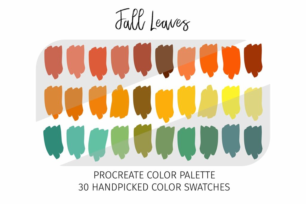 Procreate Fall Color Palette Bundle Masterbundles