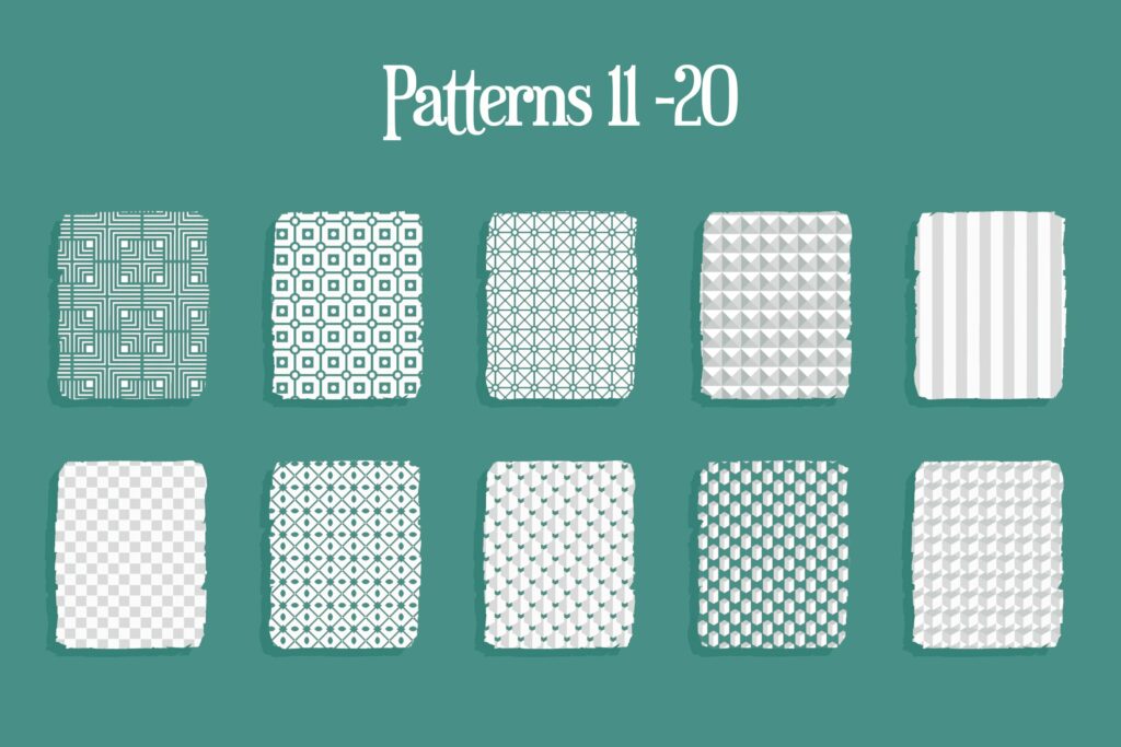 30 Procreate & Ps Geometric Patterns – MasterBundles