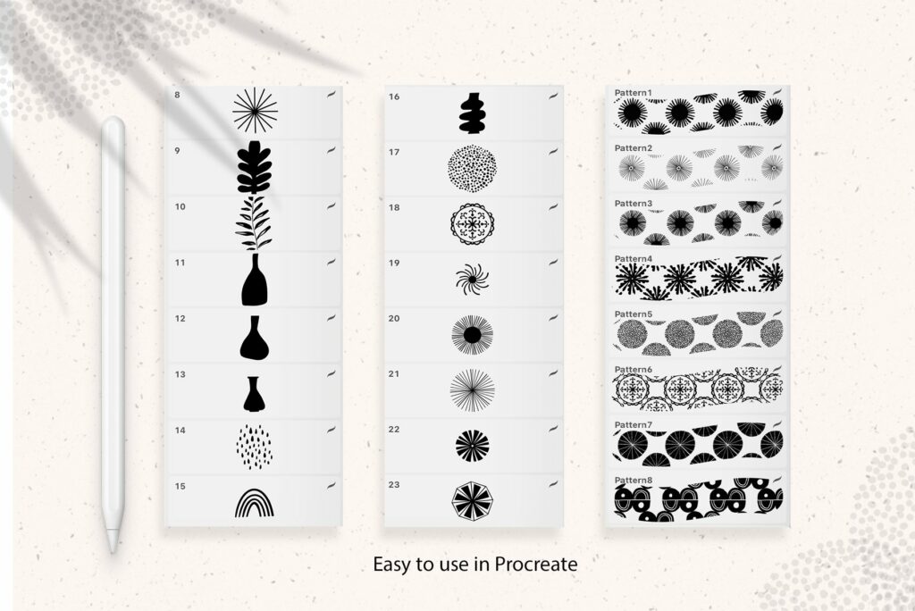 Boho Stamps for Procreate & PS – MasterBundles