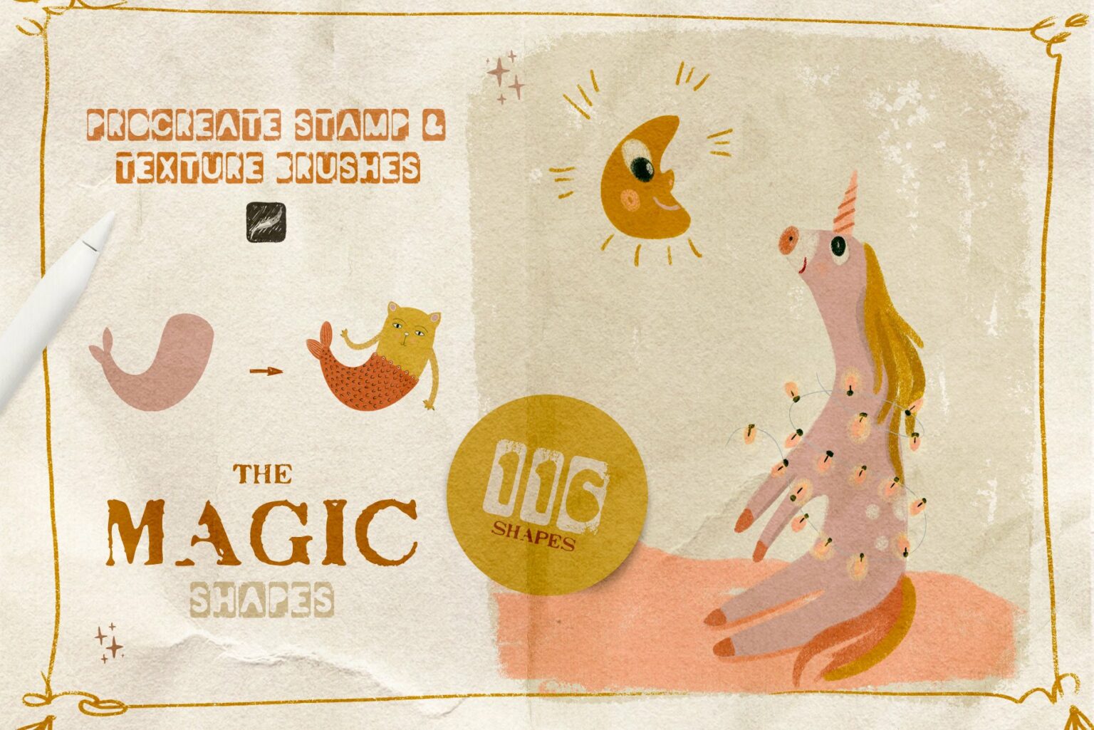 Procreate, Ps, Affinity Magic Shapes – MasterBundles