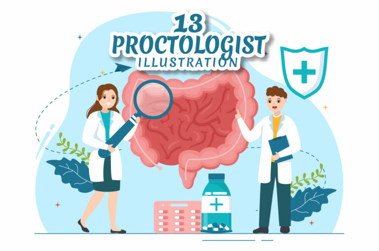 13 Proctologist or Colonoscopy Illustration - MasterBundles