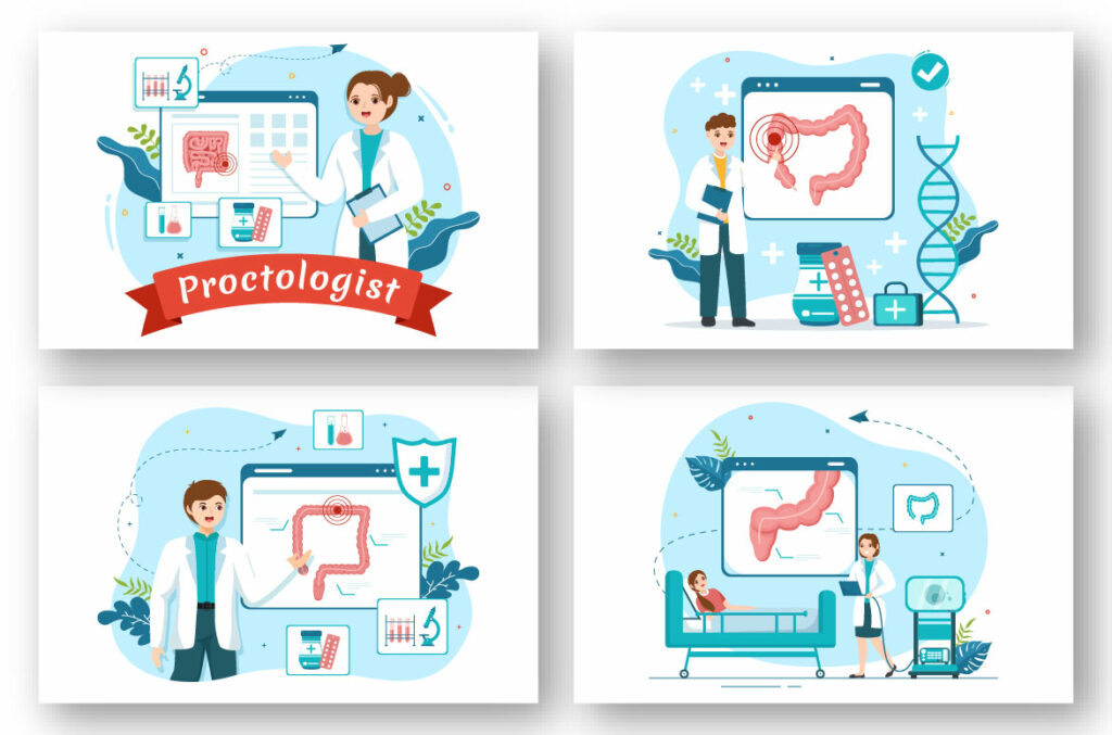 13 Proctologist or Colonoscopy Illustration - MasterBundles