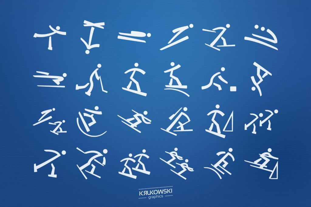 Winter Olympic Pictograms Font – MasterBundles