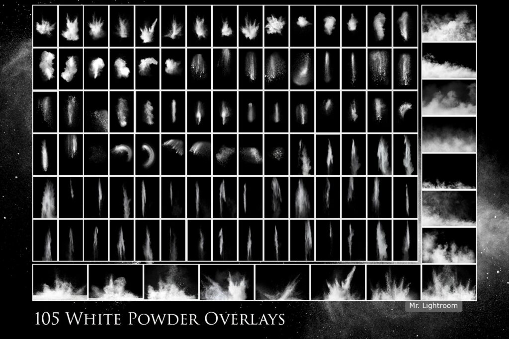 105 White powder overlays – MasterBundles