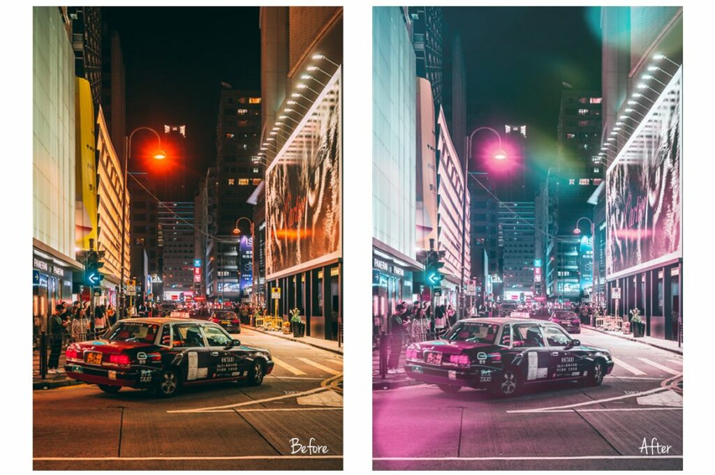Lr & Ps Presets ACR Neon City Lights – MasterBundles