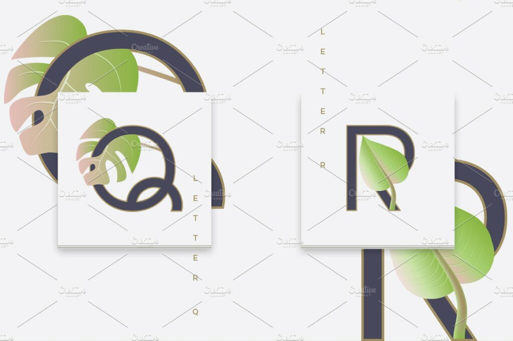 Spring alphabet letters – MasterBundles