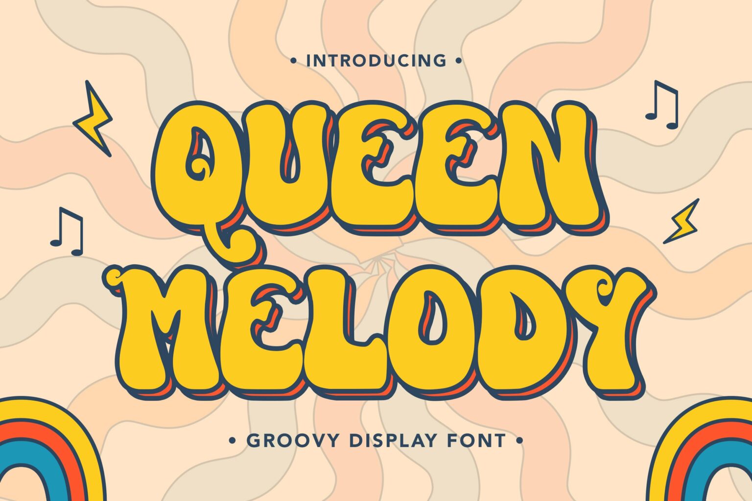QueenMelody - Groovy Display Font – MasterBundles