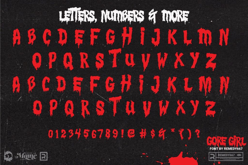 Gore Girl - 90s Teen Horror Font – MasterBundles