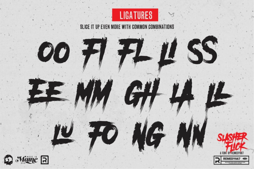 Slasher Flick - Horror Font – MasterBundles