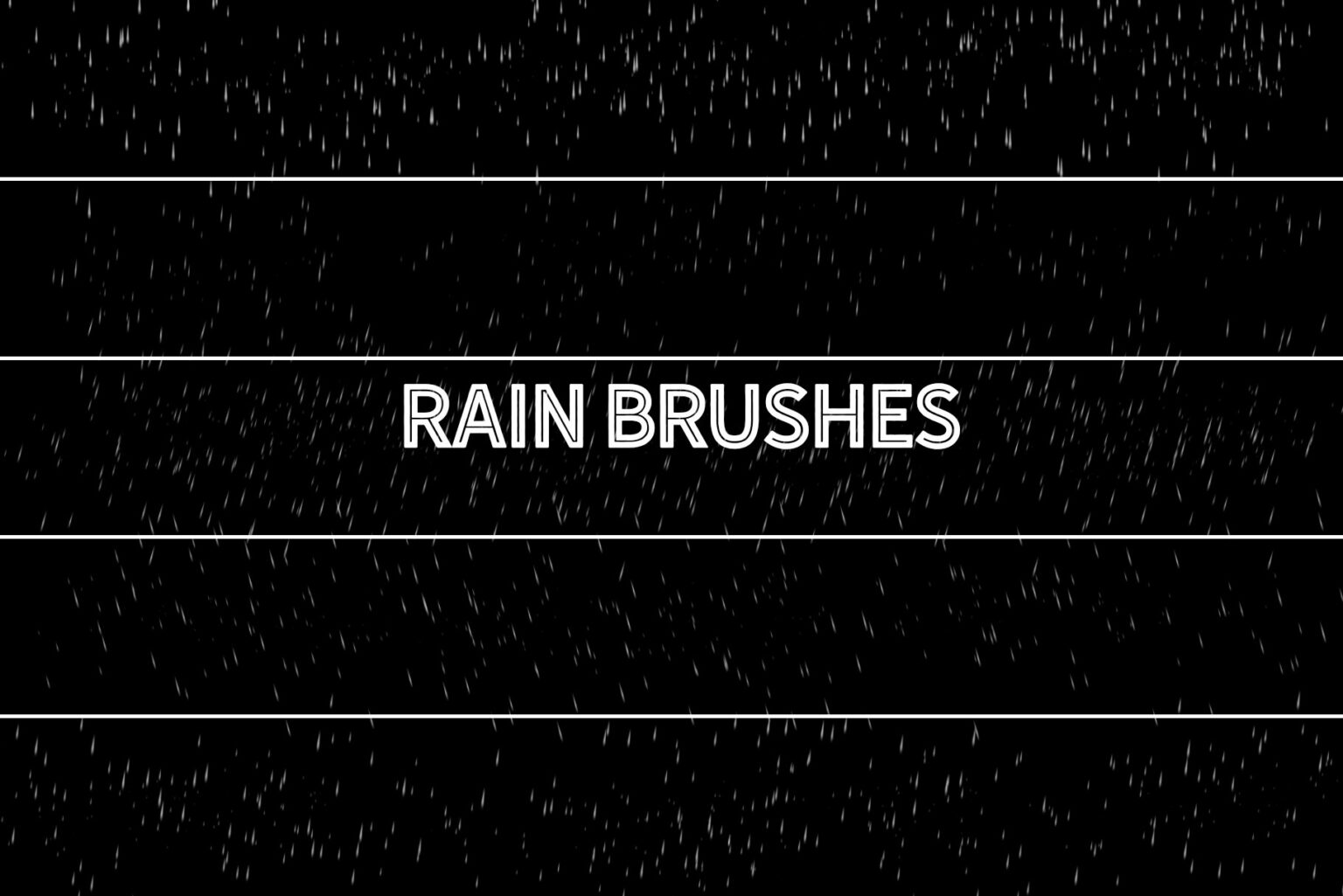 Rain Effect TEXT & Overlays & Brush – MasterBundles