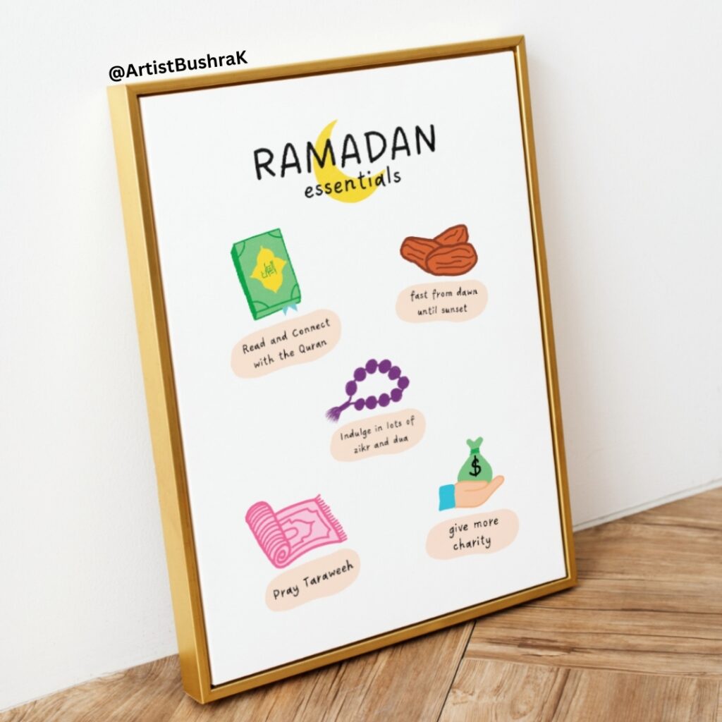 Ramadan Essentials, Muslim Baby Nursery, Ramadan Wall Art, Kids Room ...