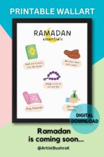 Ramadan Essentials, Muslim Baby Nursery, Ramadan Wall Art, Kids Room ...